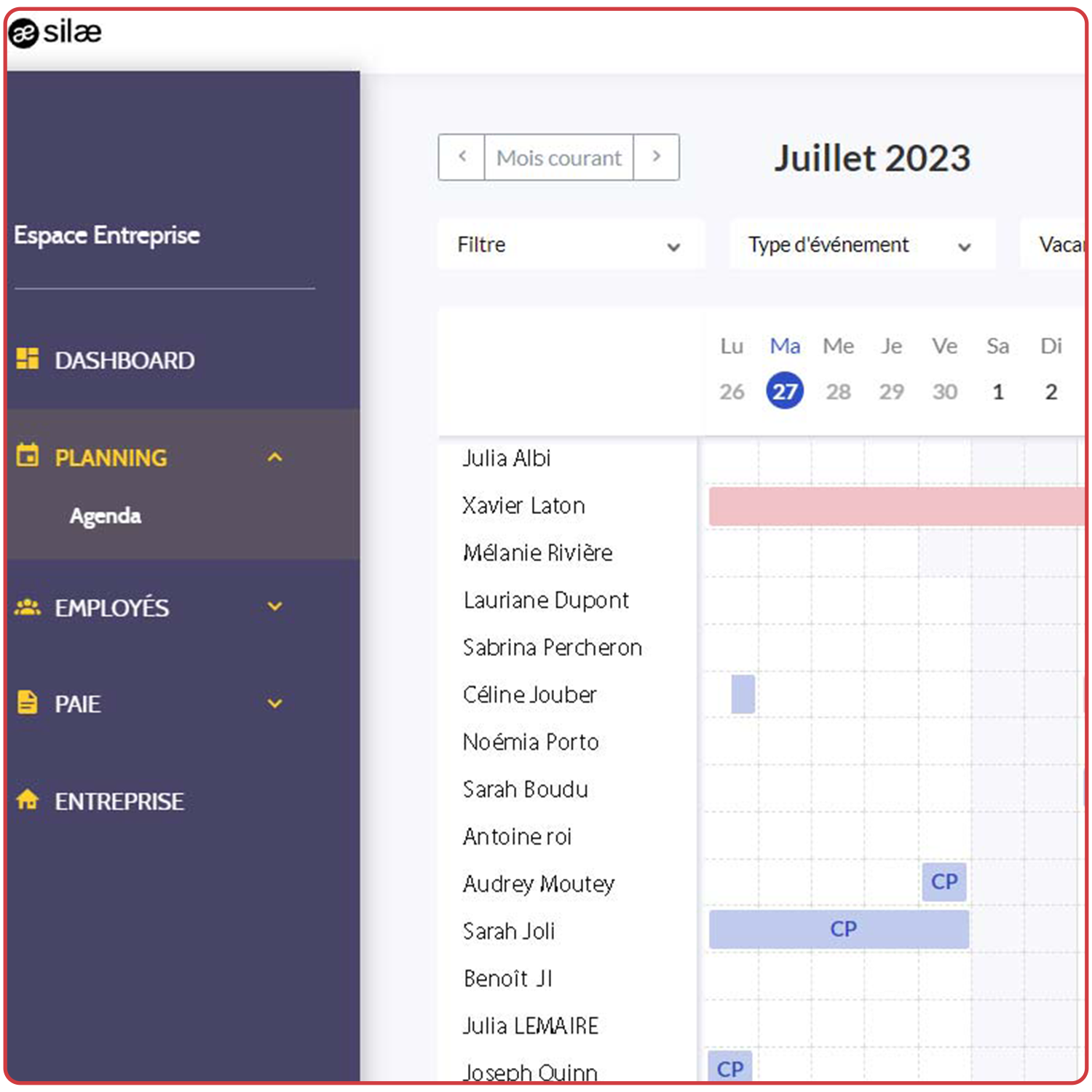 Congés payés - gestion simplifiée avec SILAE RH